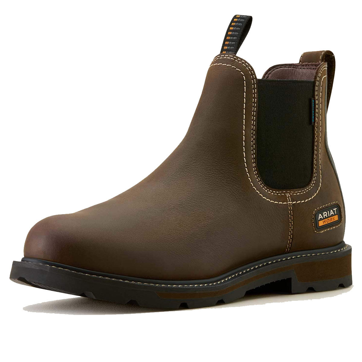 ARIAT Groundbreaker Chelsea Work Boots - Mens Soft Toe - Dark Brown – A ...