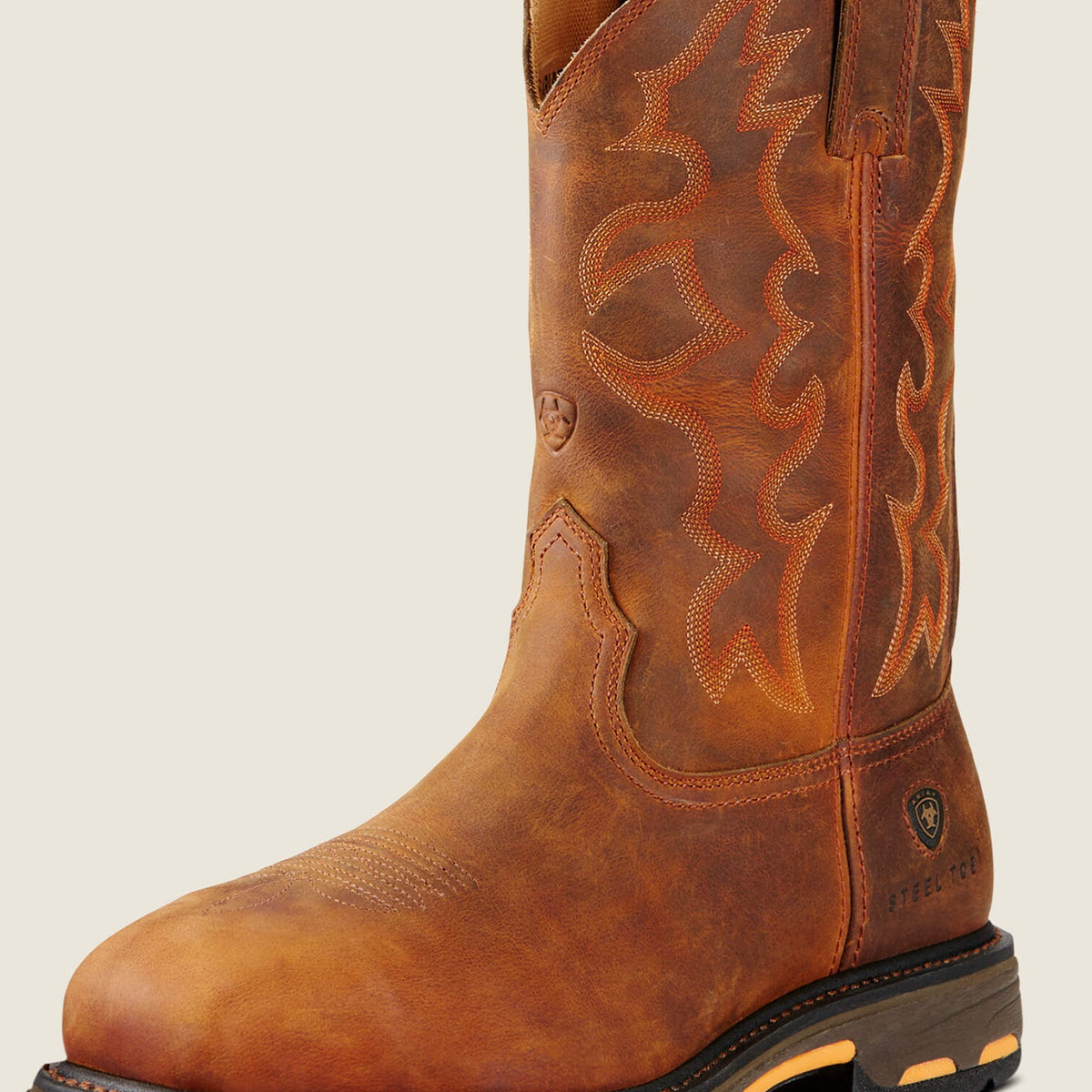 ARIAT Workhog Wide Square Toe Work Boots - Mens H2O Steel Toe Cap - To ...