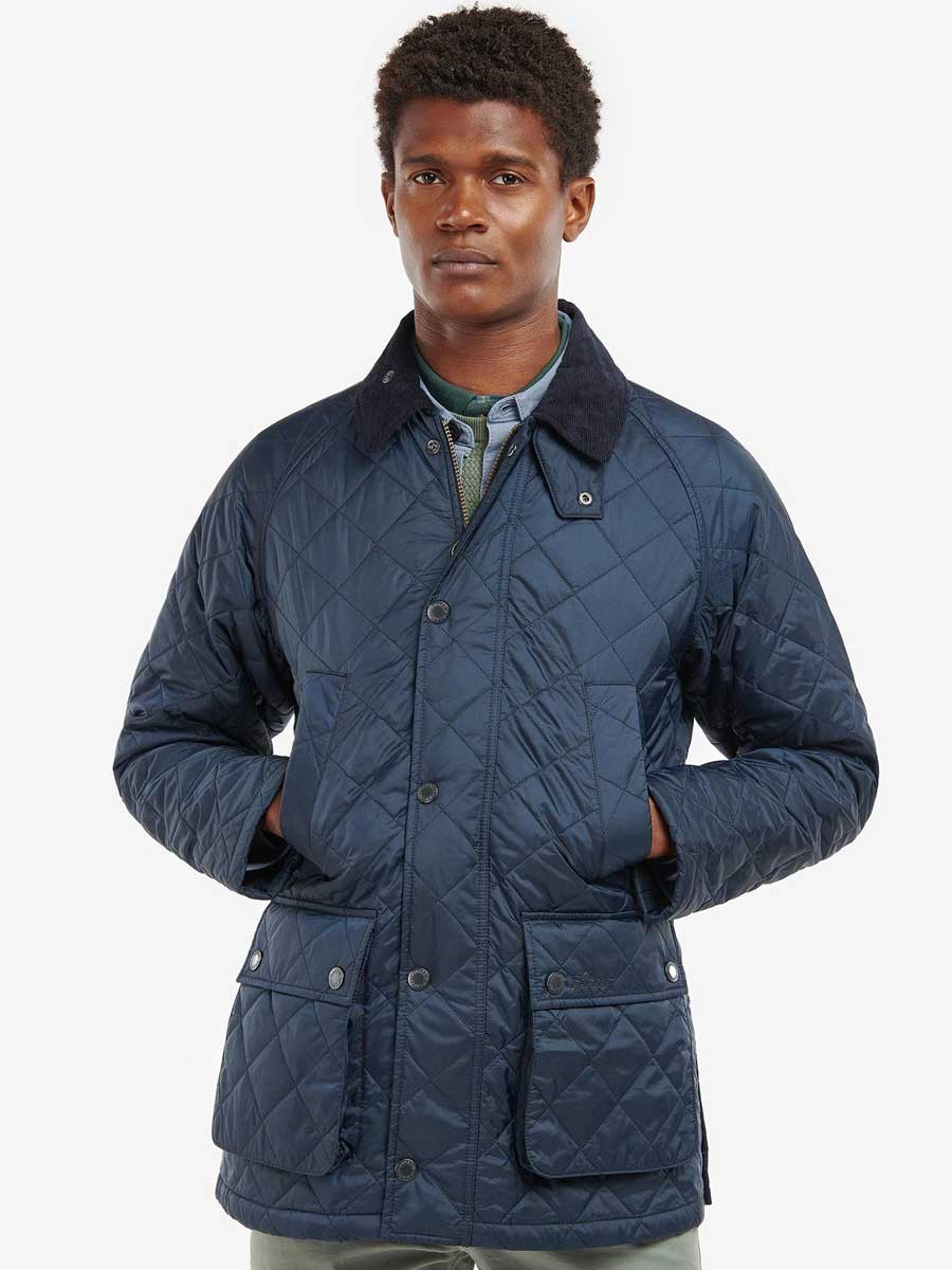 BARBOUR Ashby Quilted Jacket - Mens - Navy – A Farley Country Attire