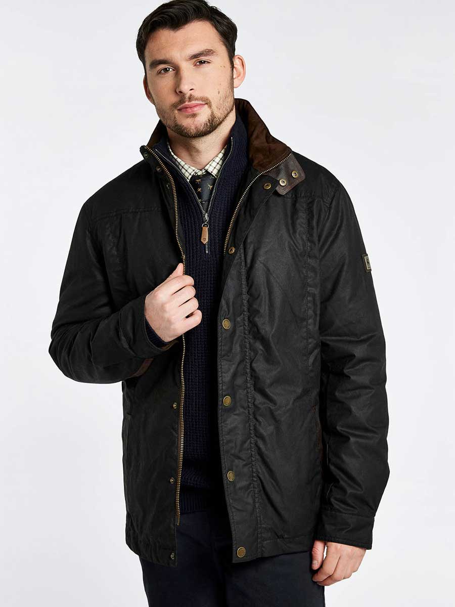 DUBARRY Carrickfergus Waxed Jacket - Mens - Black – A Farley Country Attire