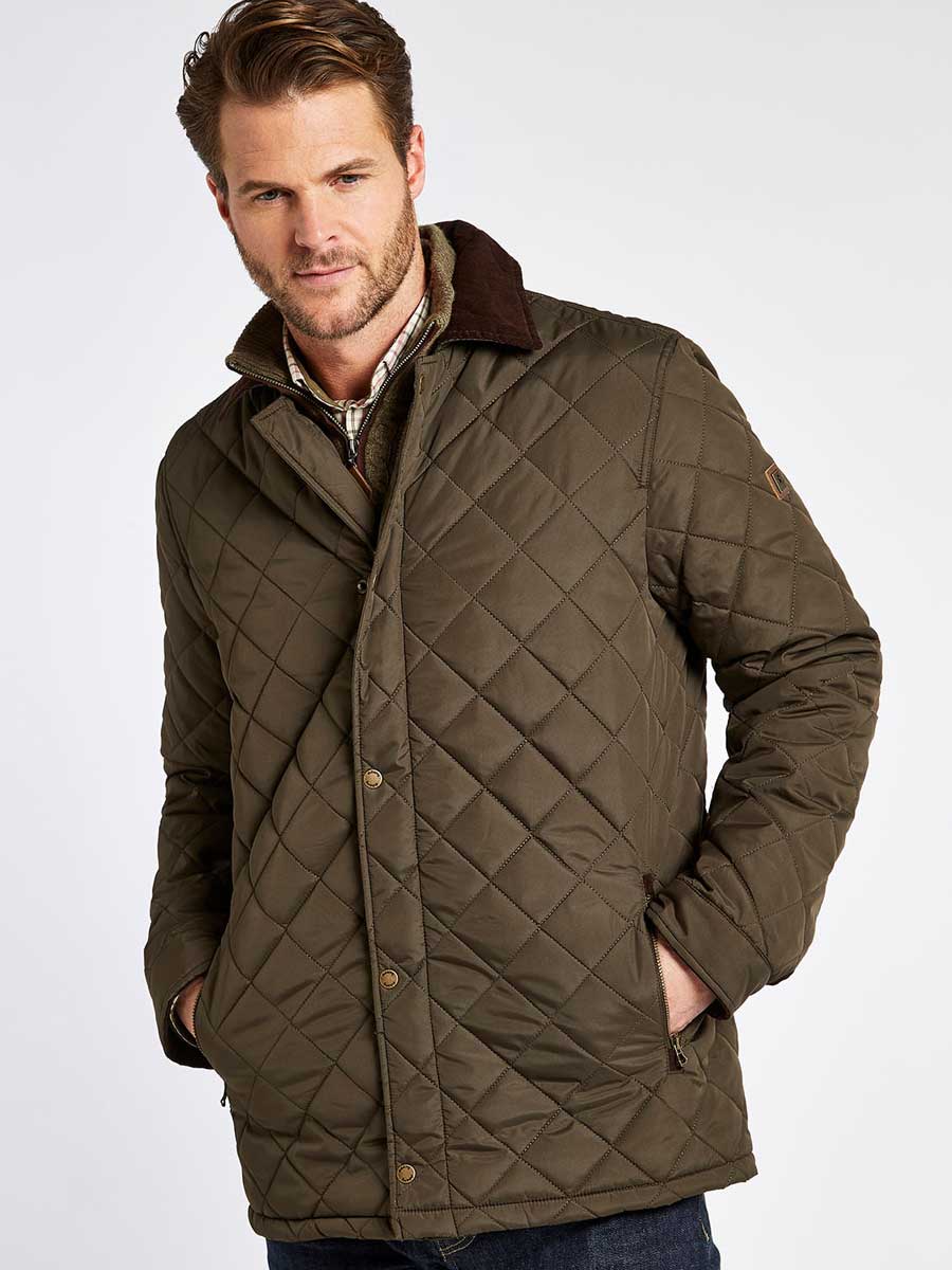 DUBARRY Mountusher Quilted Jacket - Mens - Olive – A Farley Country Attire