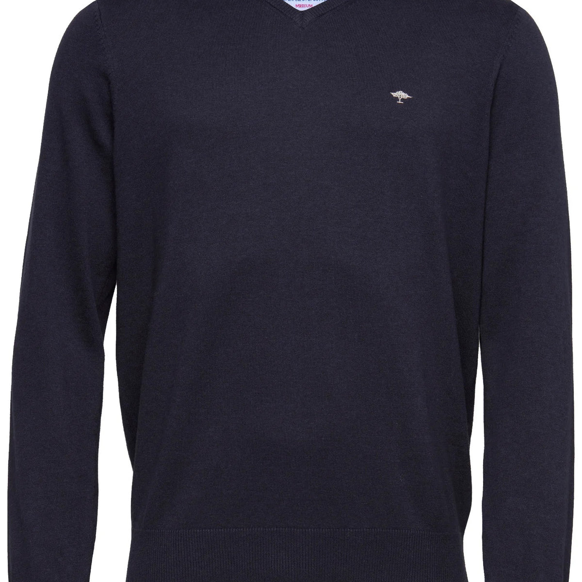FYNCH HATTON V-Neck Sweater - Men's Fine Knit – Navy – A Farley Country ...
