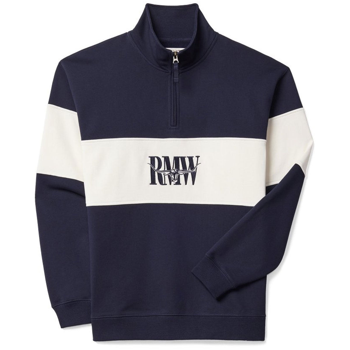 RM WILLIAMS Heritage Quarter-Zip Sweatshirt - Men's - Navy – A Farley ...
