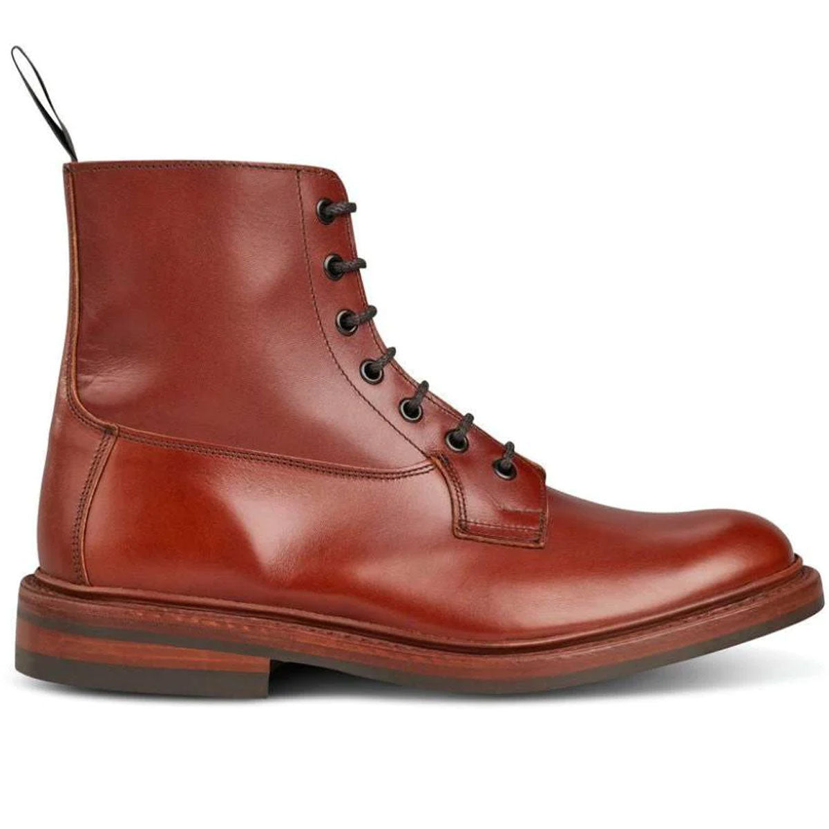 TRICKER'S Burford Boots - Mens Dainite or Leather Sole - Marron Antiqu ...