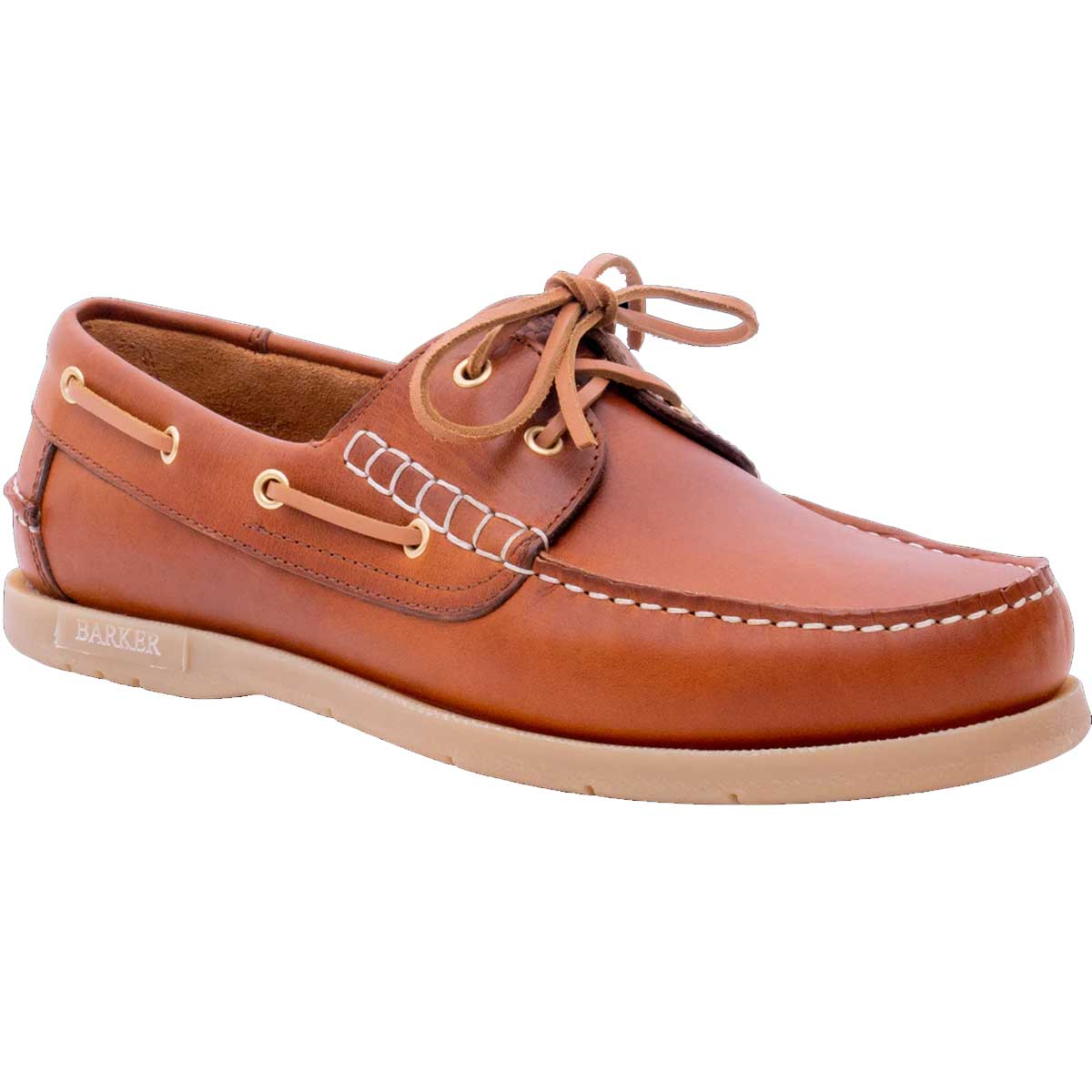 BARKER Wallis Deck Shoes - Mens - Tan Pull Up – A Farley Country Attire